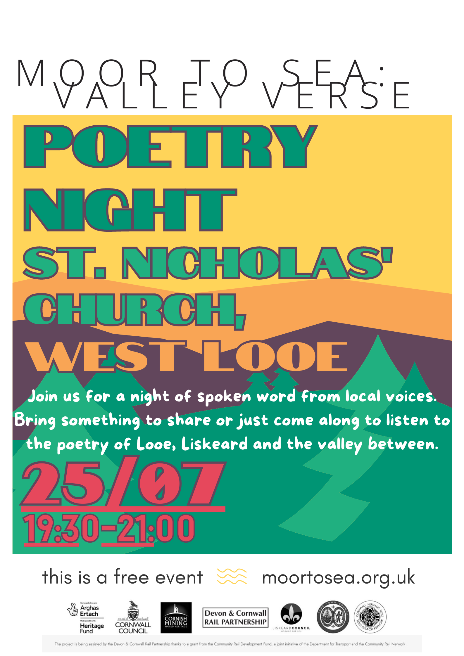 Valley Verse Poetry Night Moor To Sea